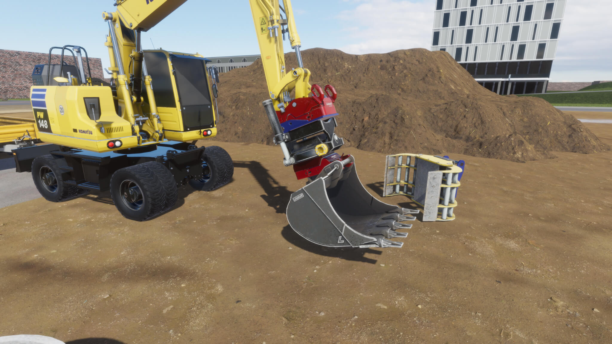 KCS600 Wheeled Excavator - Komatsusimulators.com