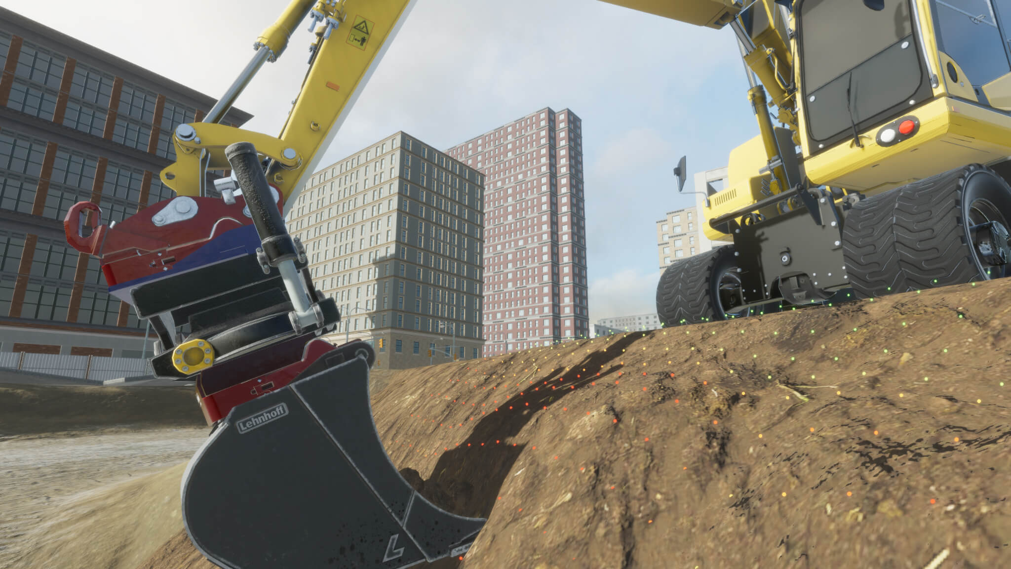 KCS600 Wheeled Excavator - Komatsusimulators.com