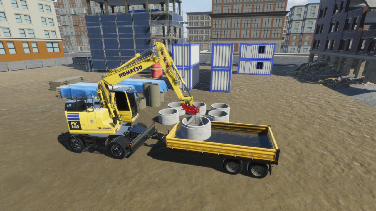 KCS600 Wheeled Excavator - Komatsusimulators.com
